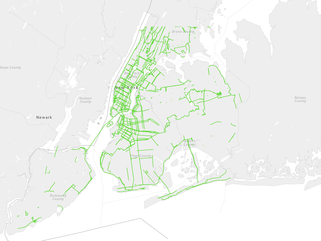 NYC Bike Network Growth Over 120 Years | NYC Bike Maps